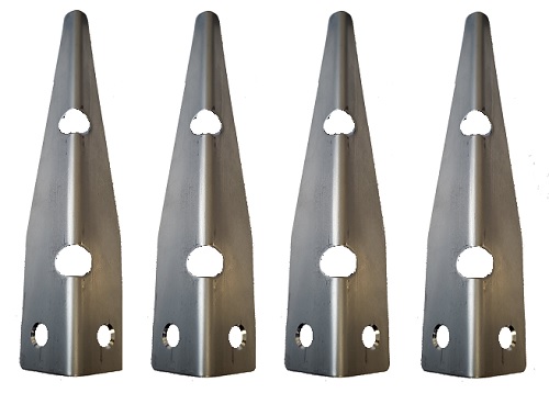 Cabinet Protectors - 12 Gauge Metal Spacer Set 4